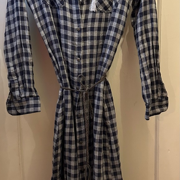 White Crow | Dresses | White Crow Western Dress Braided Belt Side Vents ...